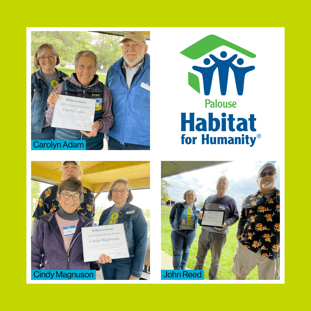 Volunteer Awards - Palouse Habitat for Humanity