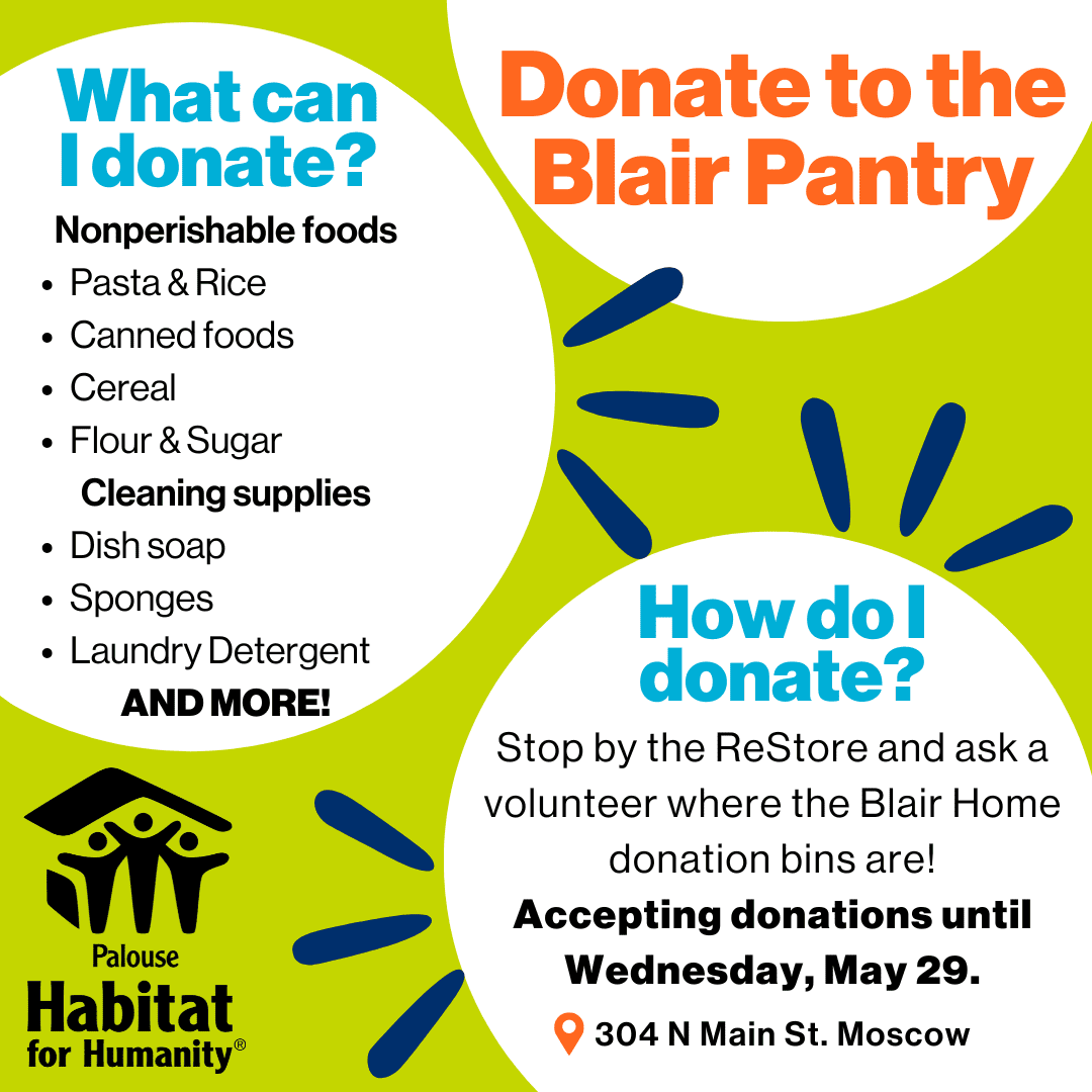 Donate to the Blair Pantry! - Palouse Habitat for Humanity